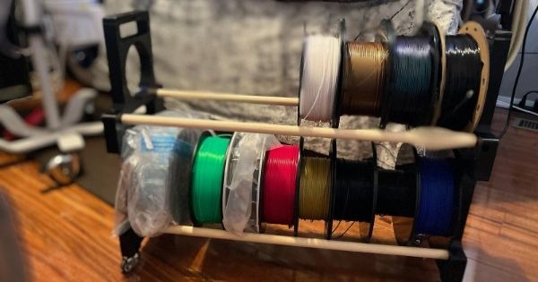 Wheeled Filament Storage Rack by wingsfan13 | Download free STL model ...
