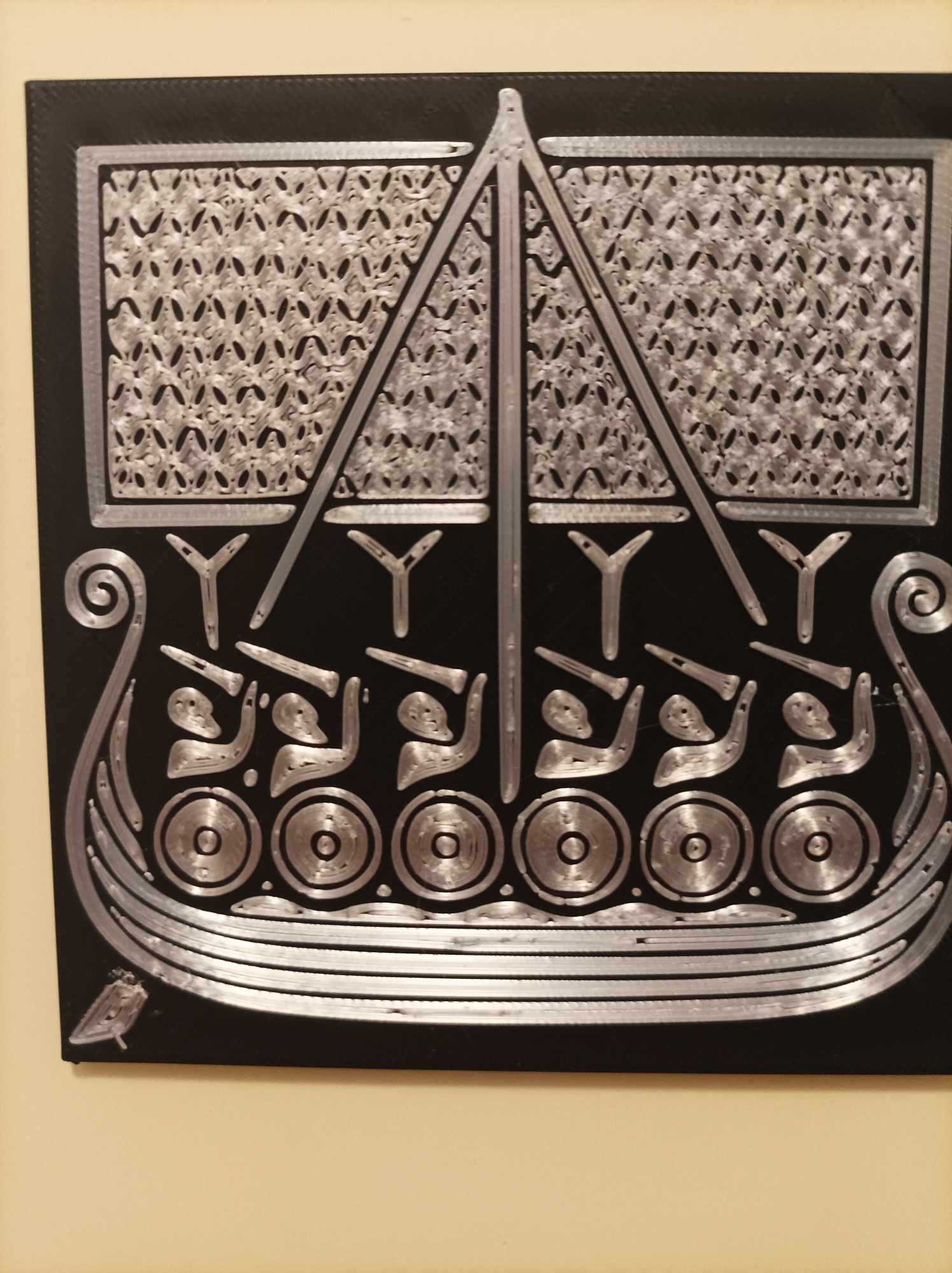 Viking ship relief by Factorium of TS | Download free STL model ...