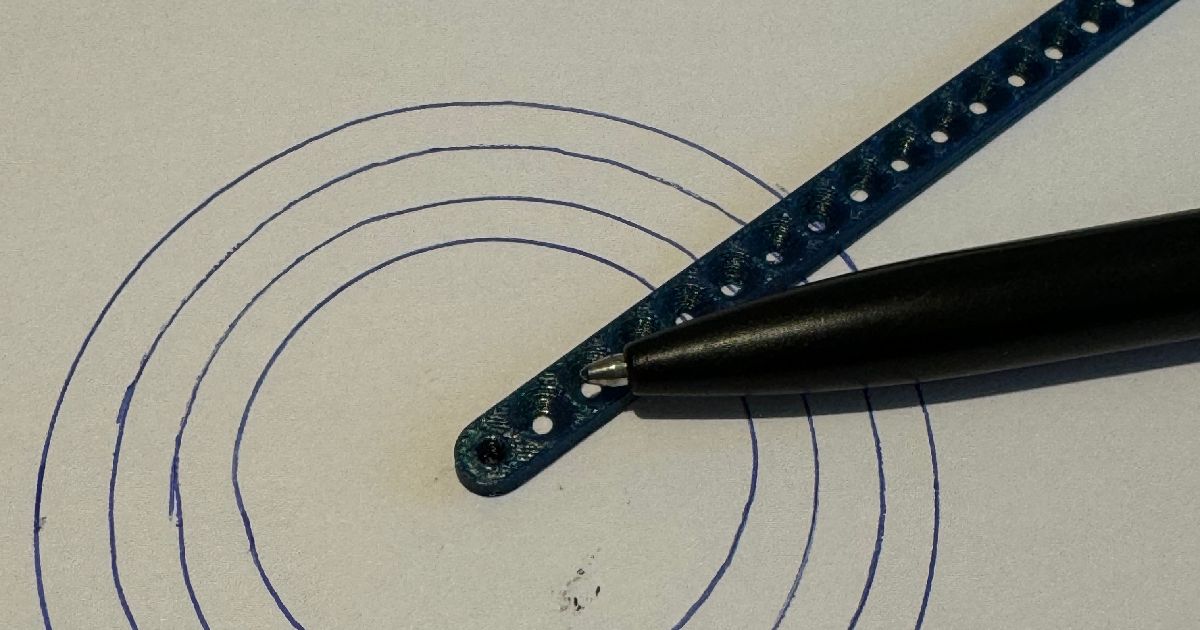 Woodworking Circular Drawing Tool (Metric) by kuldar | Download free ...