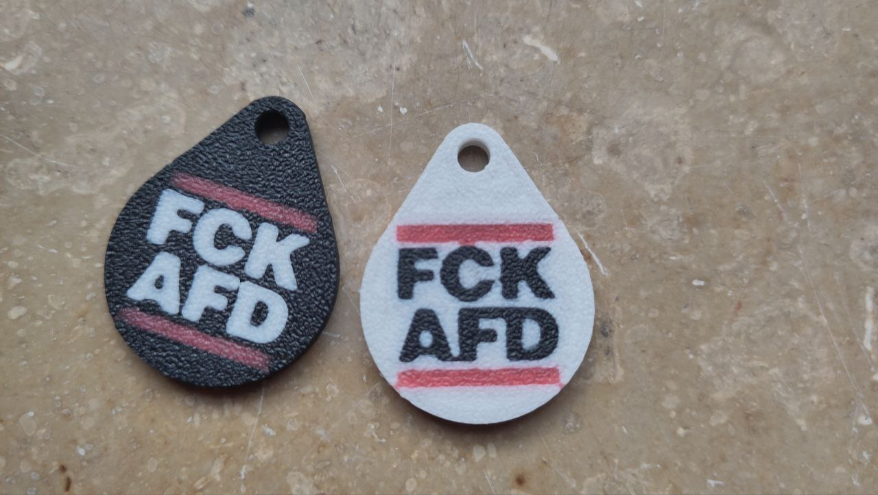 1€ FCK AFD shopping cart tag by Sebi | Download free STL model ...