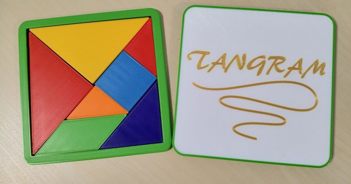 Tangram with Box by raphi | Download free STL model | Printables.com