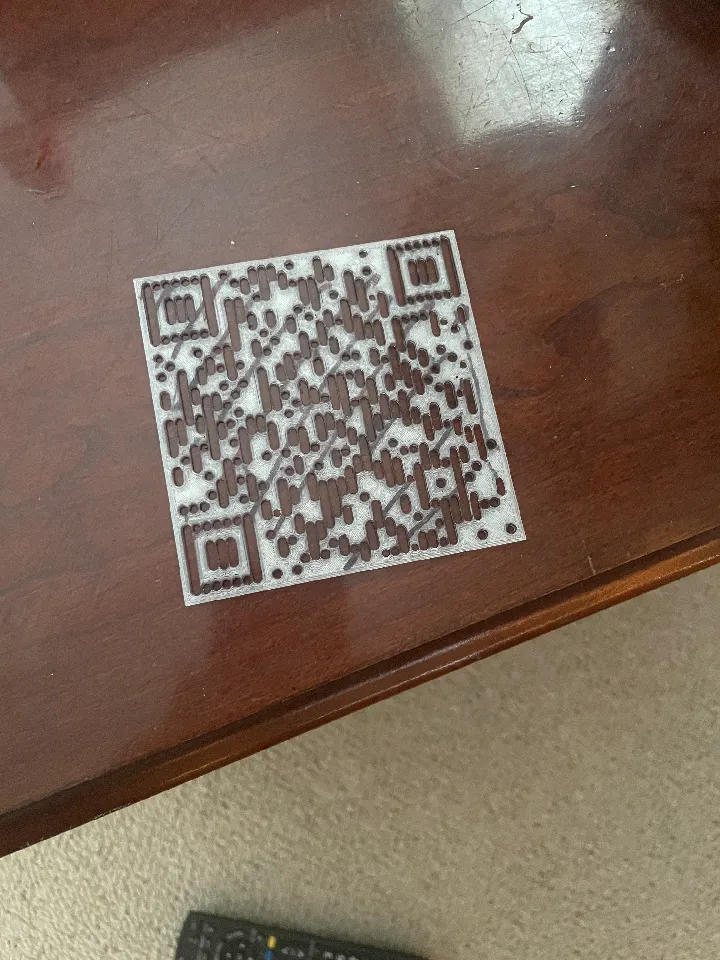 Rickroll QR Stencil by donotdew | Download free STL model | Printables.com