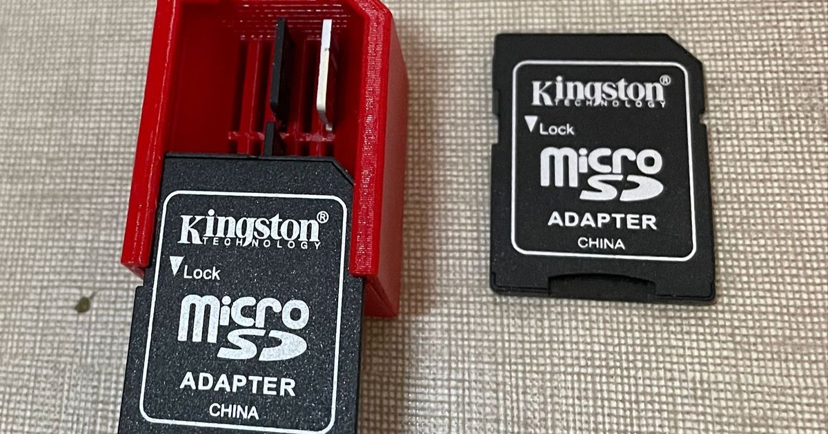 Micro SD card case - Organizer by 3Dinfinity | Download free STL model ...