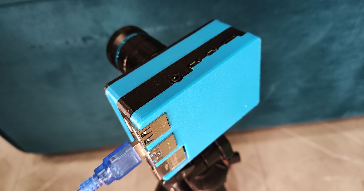 Raspberry Pi Hq Camera Case Cable Inside By Captain Science Download Free Stl Model