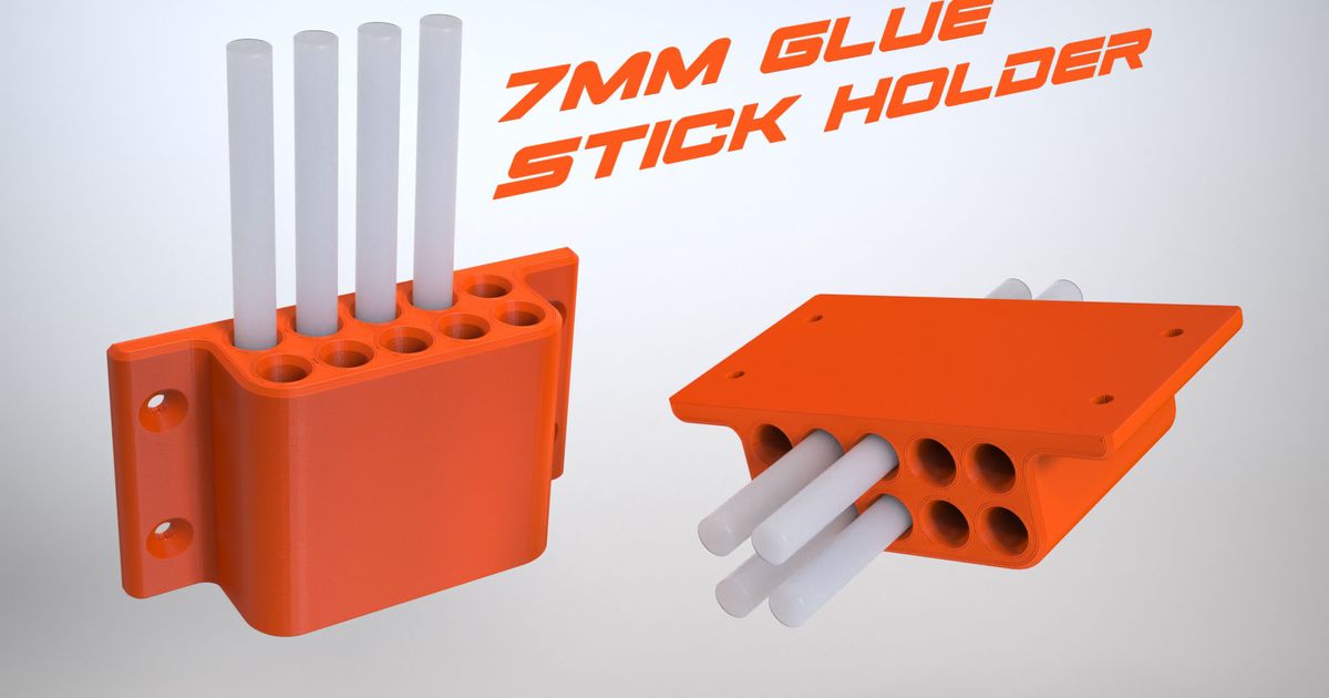 Glue Stick Holder (7mm) by The3Designer | Download free STL model ...