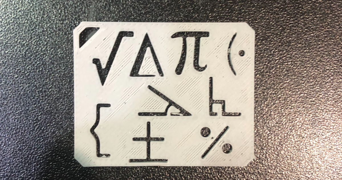 special math symbols stencil by Wet_Woodpaste | Download free STL model ...