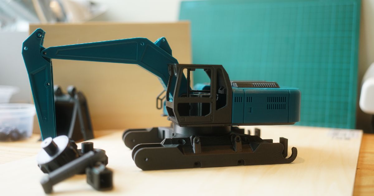 Custom Mods for ProfessorBoots DIY RC Excavator by rightenan | Download ...
