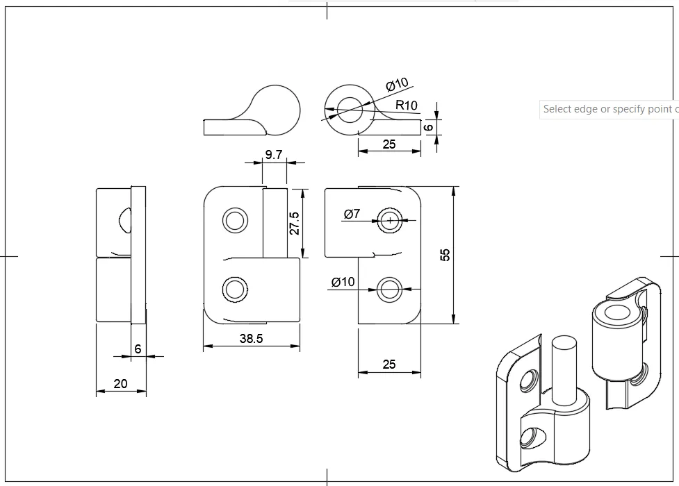 Super Hinge by Danil Lubinets | Download free STL model | Printables.com