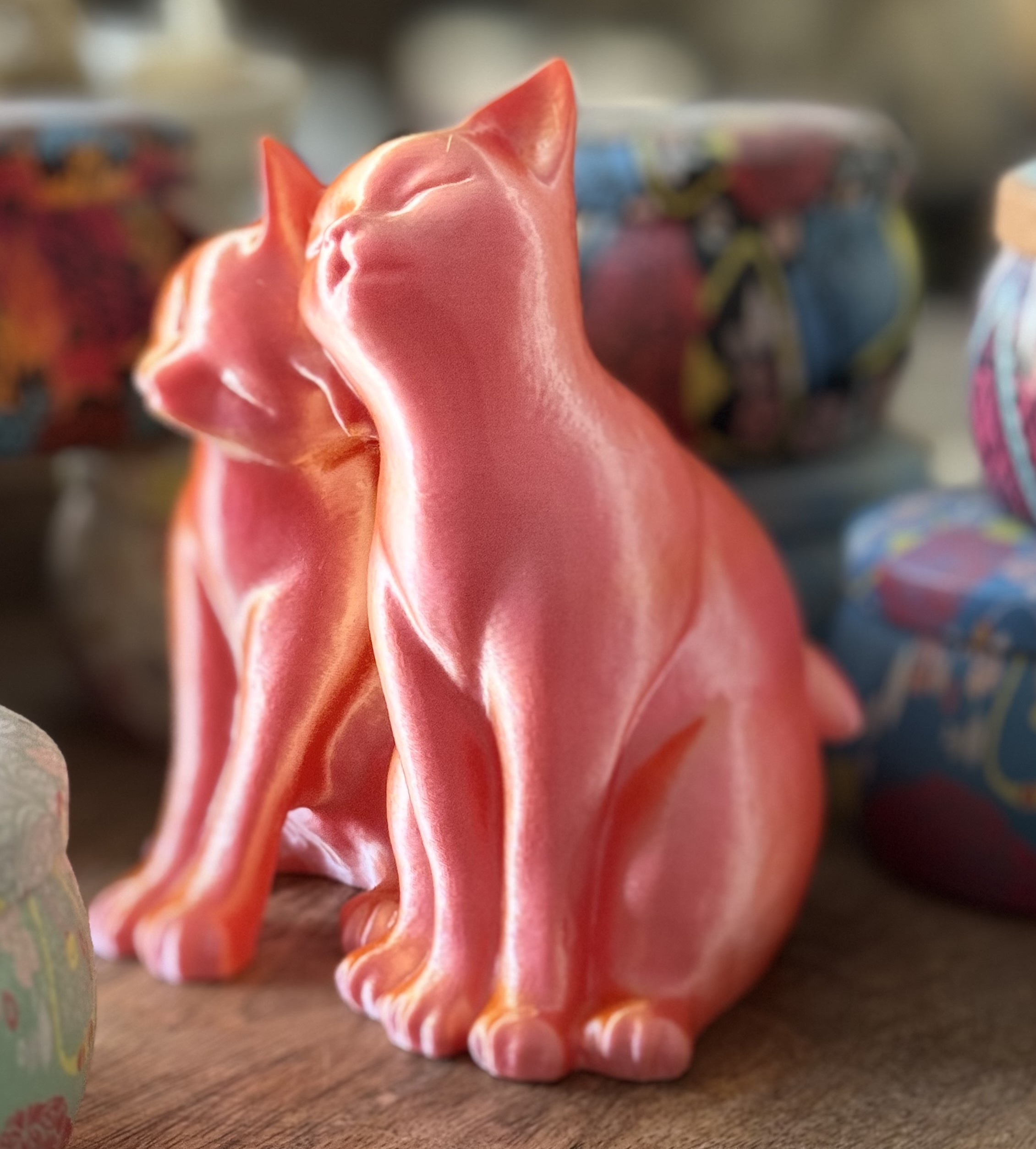 Two Nuzzling Affectionate Cats by DeMamba Prints | Download free STL ...