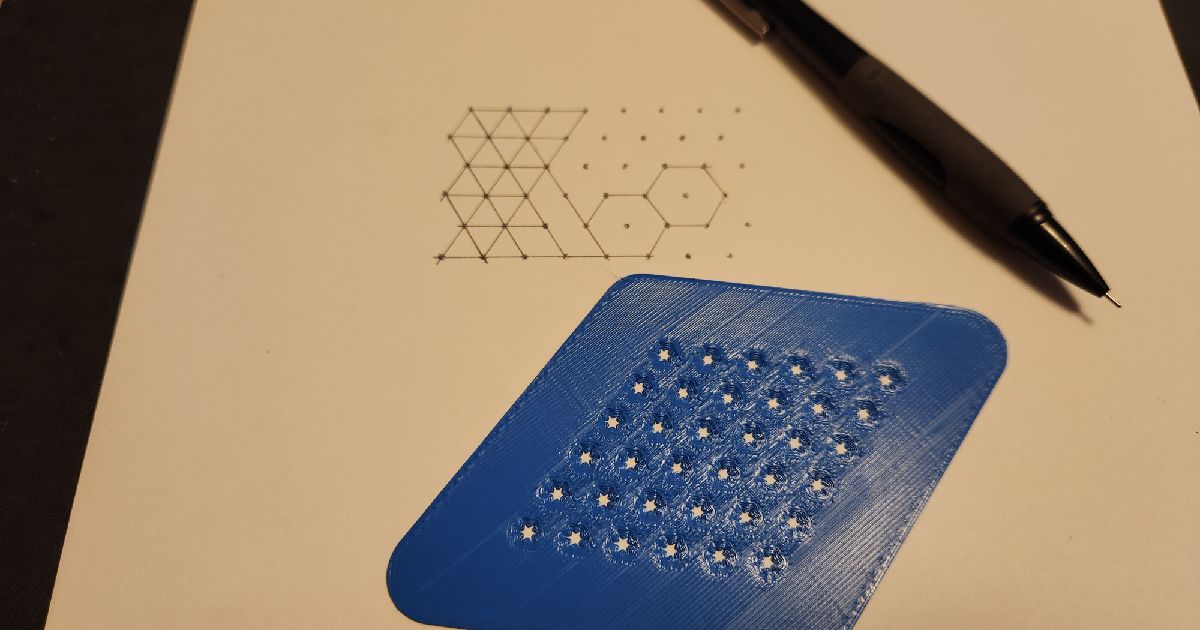 Parametric Triangle Grid Drawing Template By Reed Bowman Download Free Stl Model