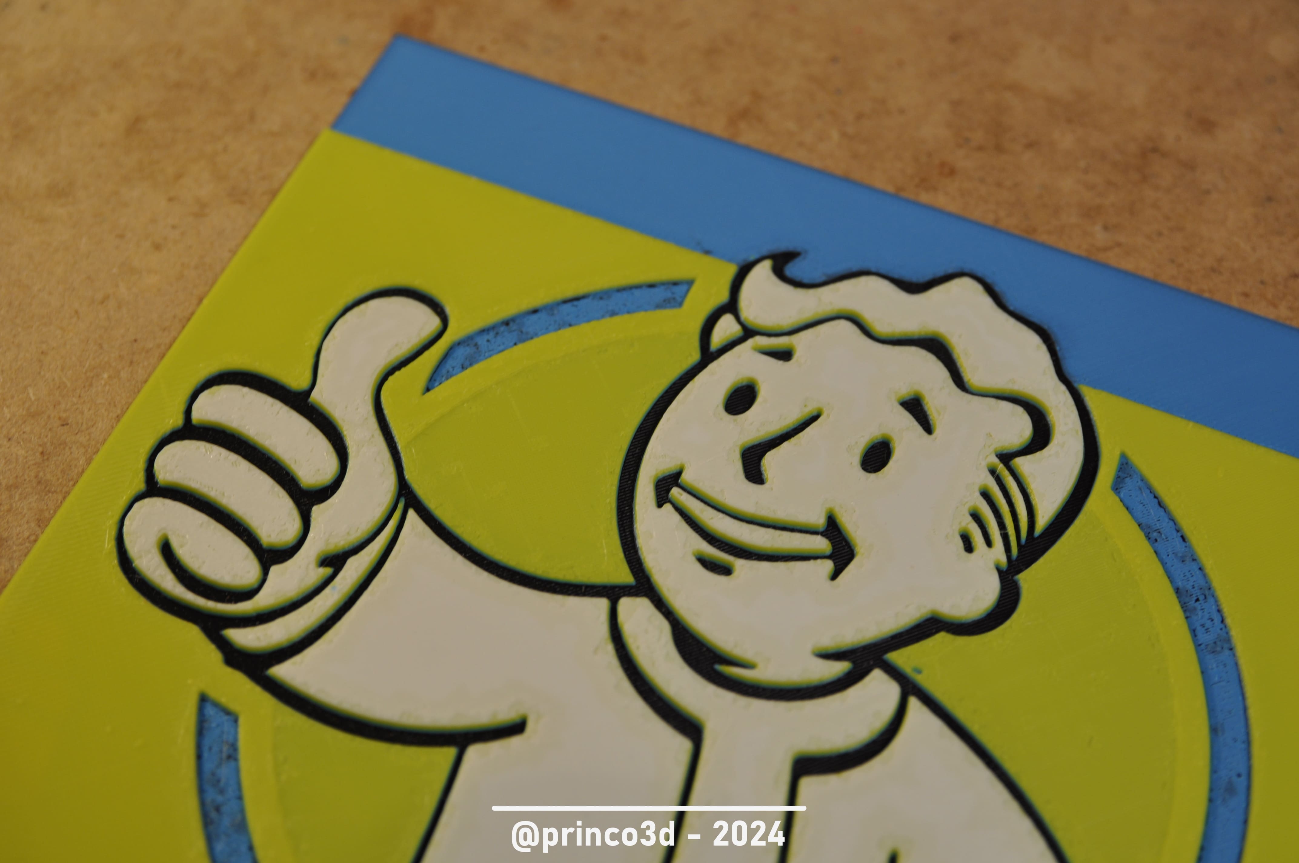 Vault Boy Fallout - HueForge by PrinCo 3D | Download free STL model ...