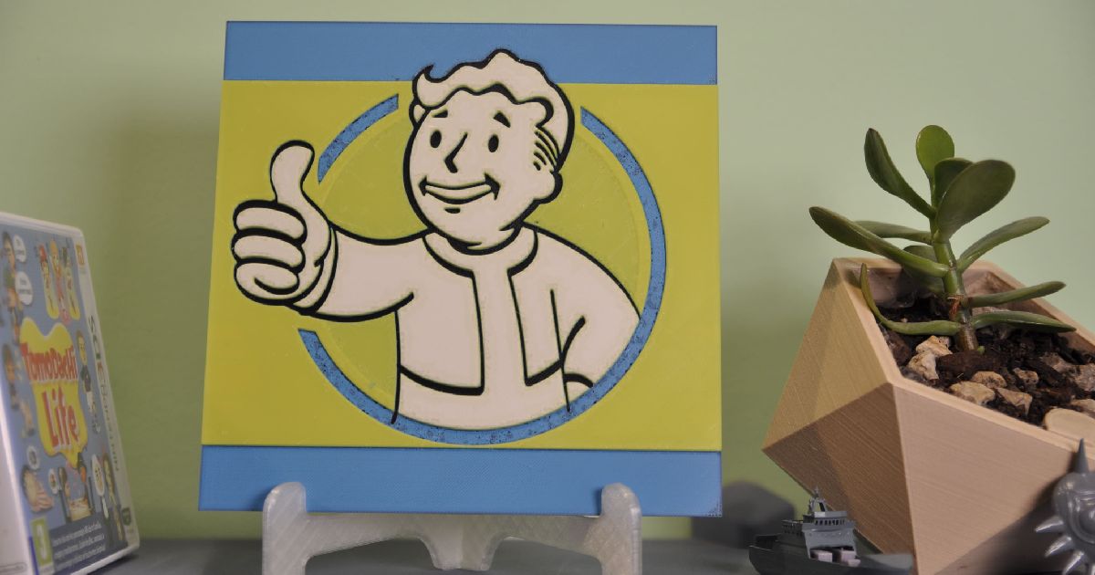 Vault Boy Fallout - HueForge by PrinCo 3D | Download free STL model ...