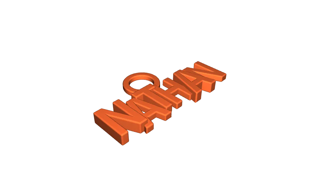 NATHAN keychain by BaNNerSs | Download free STL model | Printables.com