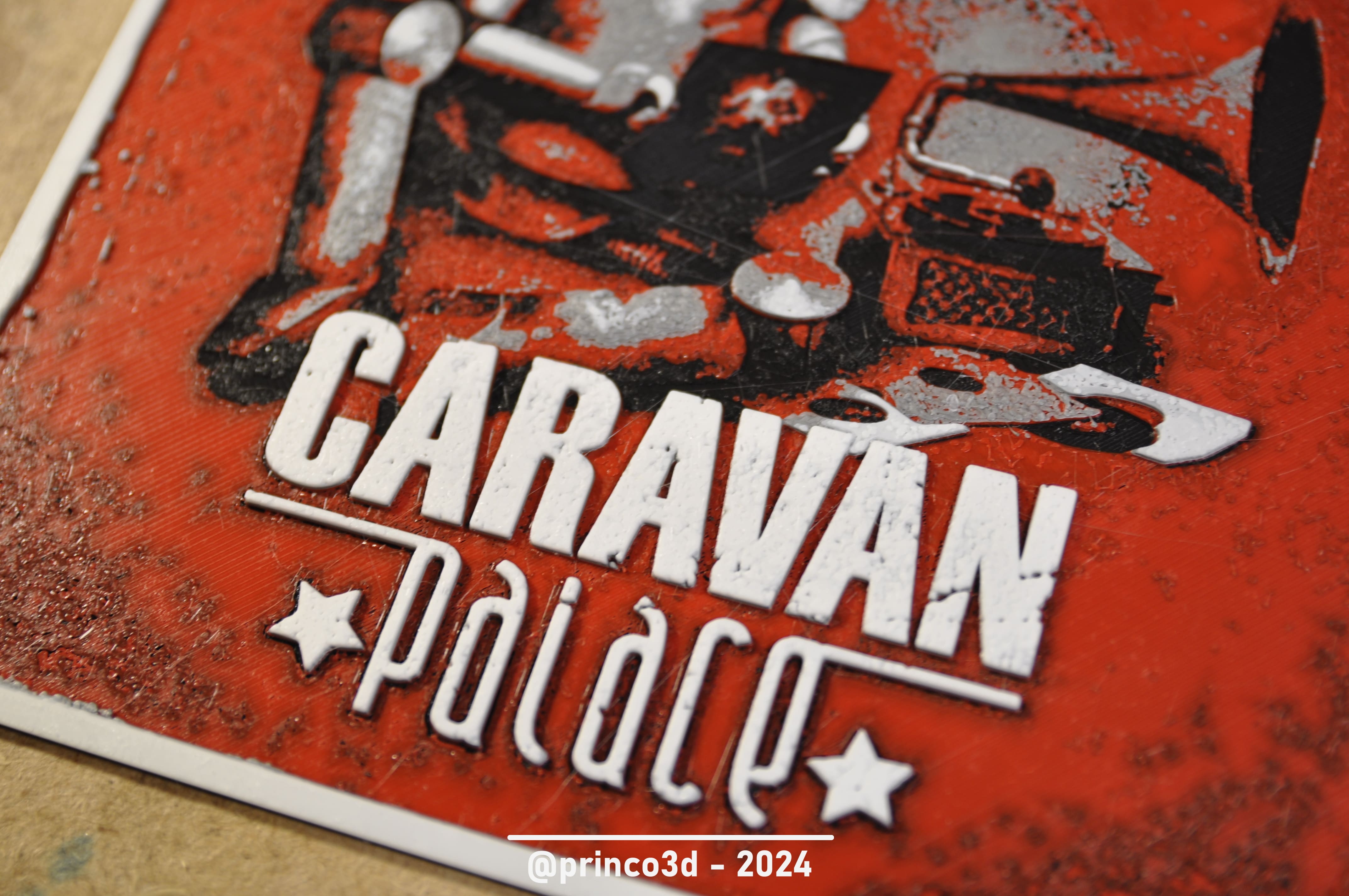 Álbum Caravan Palace - HueForge by PrinCo 3D | Download free STL model ...