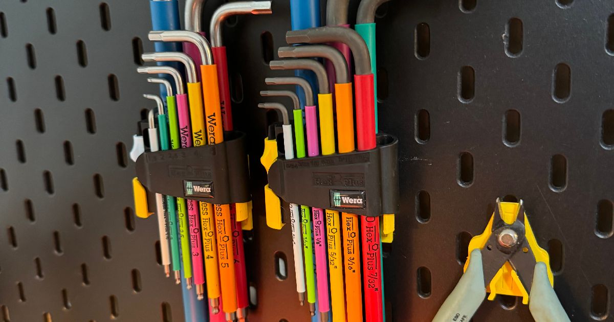 Wera Hex-Plus Allen Key Hanger for IKEA Skadis [metric/standard] by ...