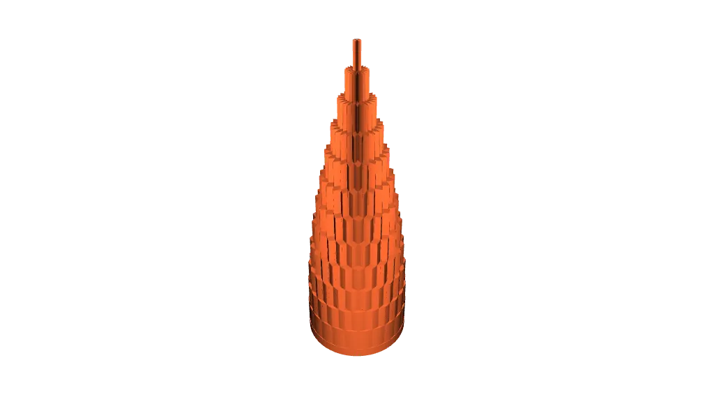 Tower of cogs ~ Optical illusion by Natwoo | Download free STL model ...