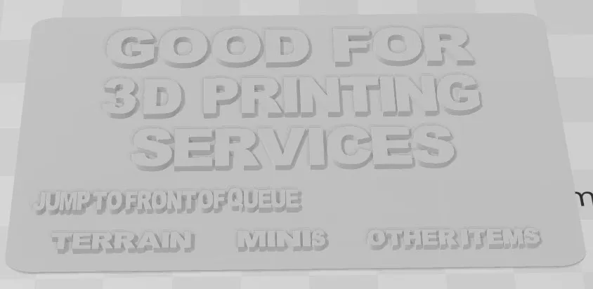 3d printing Gift Card by Pugwhan | Download free STL model | Printables.com