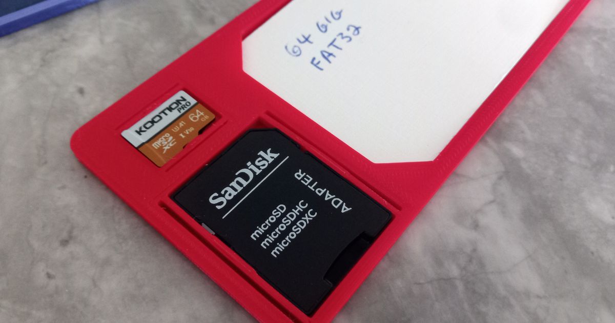 SD card labelling by guytas | Download free STL model | Printables.com