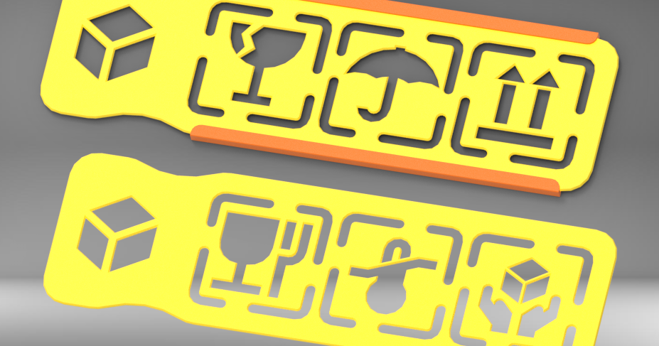 Package stencil v2 by wolf3D | Download free STL model | Printables.com