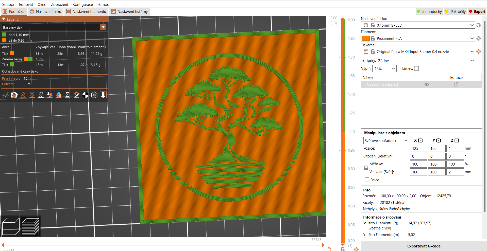 Square coaster: bonsai by Nina Máčová | Download free STL model ...