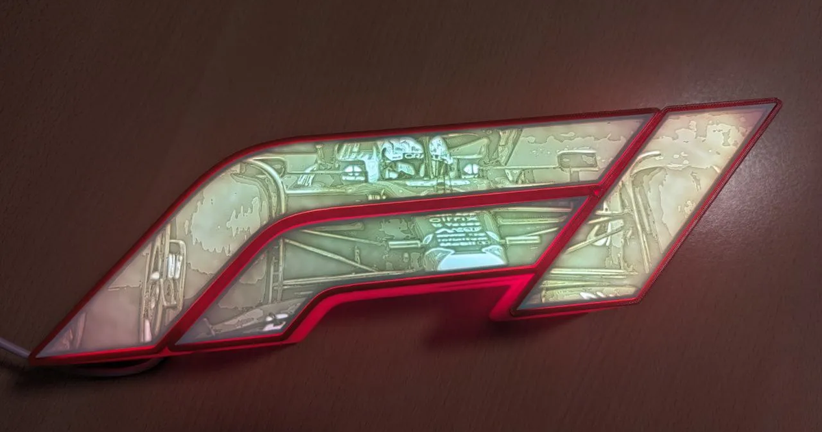 F1 Logo Style Lightbox Litho (Max) by Macieksa | Download free STL ...