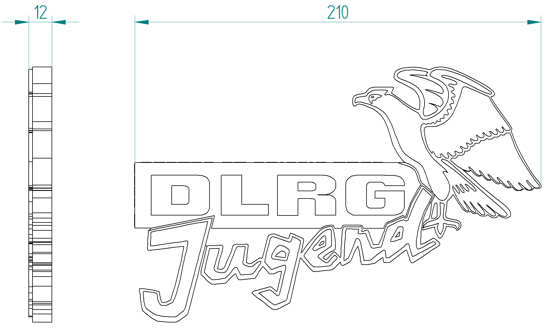 DLRG Jugend Logo by SolidKnow | Download free STL model | Printables.com