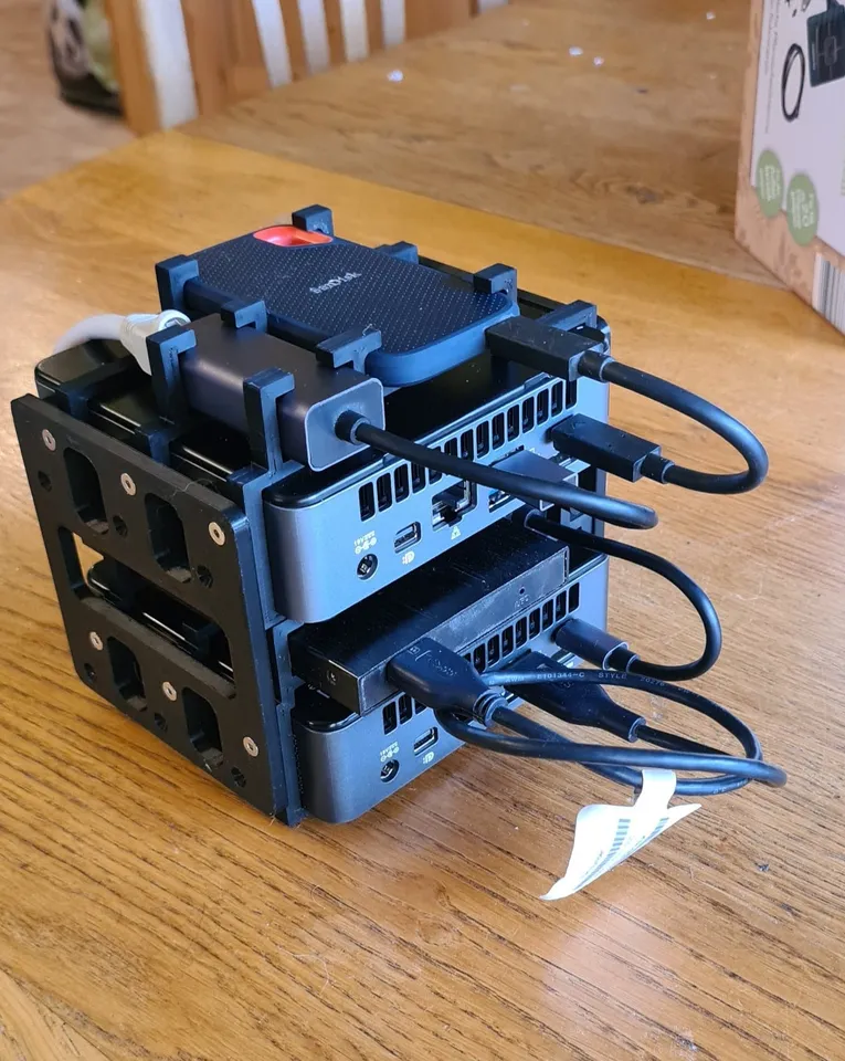 Stackable Mini PC Cluster by Adam | Download free STL model ...