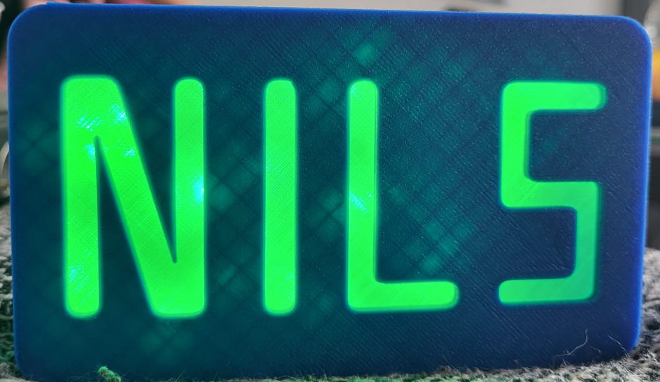 Leuchtschild mit Namen "Nils" by JP-Printlab | Download free STL model ...