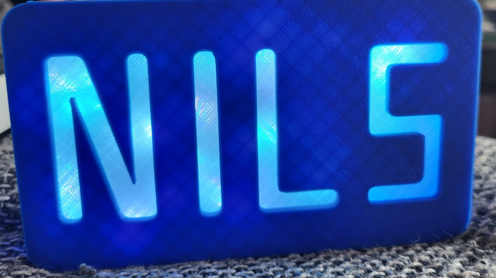 Leuchtschild mit Namen "Nils" by JP-Printlab | Download free STL model ...