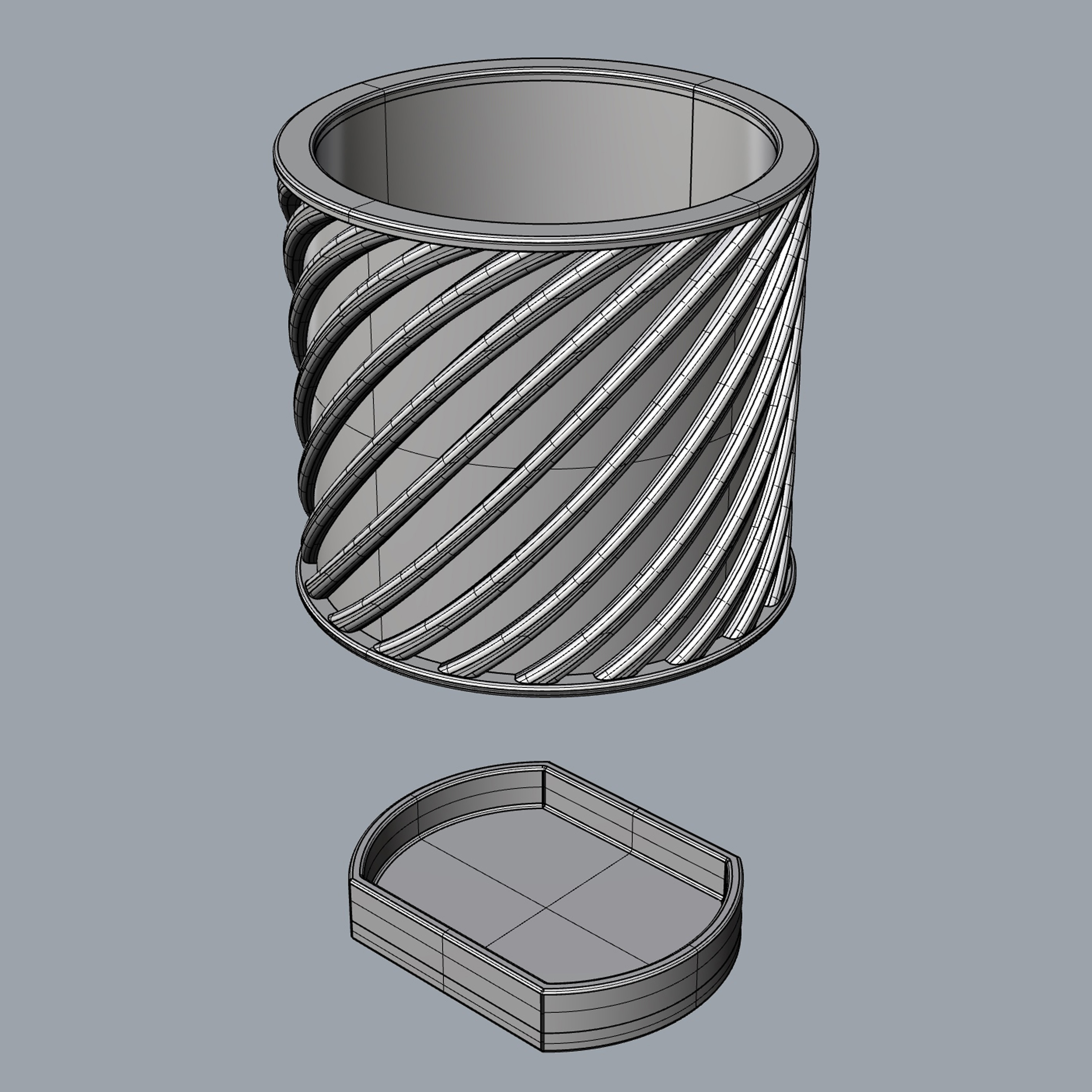 Twister Plant Pot by 3DPrintPantry | Download free STL model ...