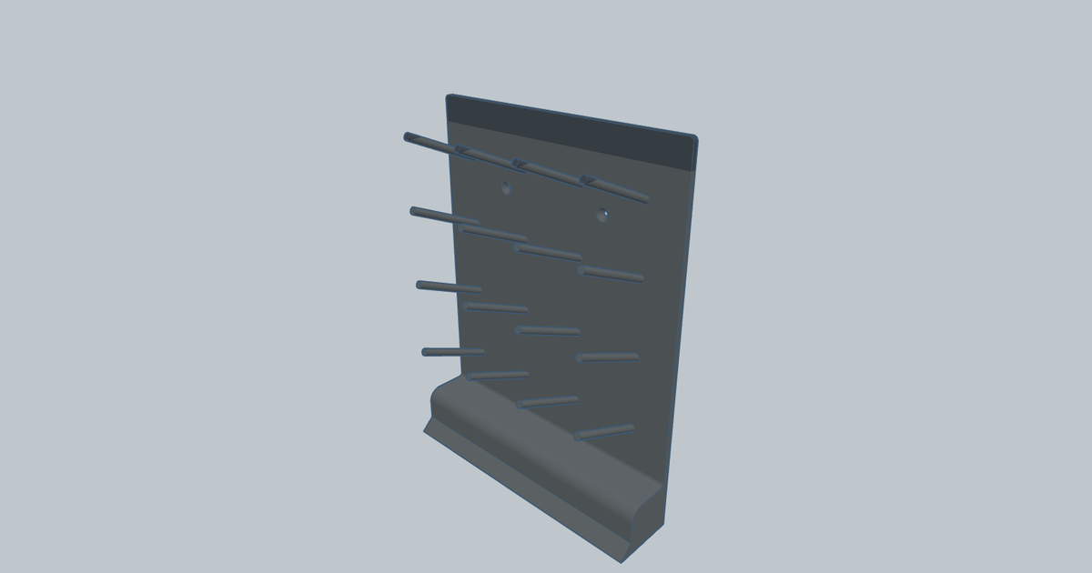 Lab Drying Rack v1 by madzaxx5000 | Download free STL model ...