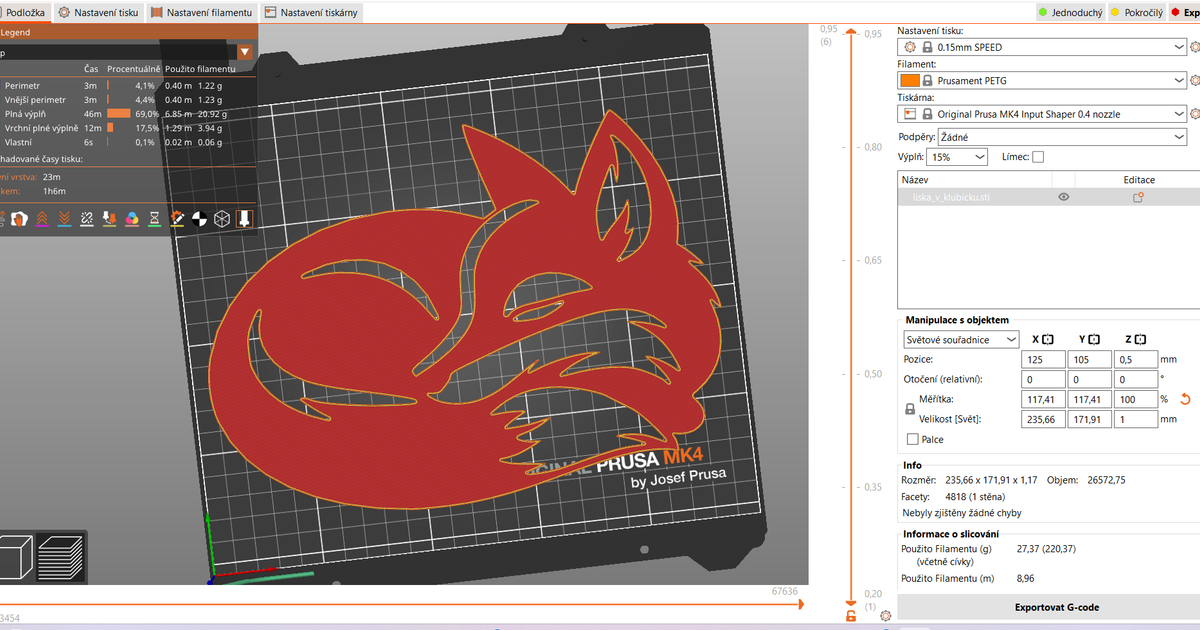 Wall art or stencil: A sleeping fox od autora Nina Máčová | Stáhněte si ...
