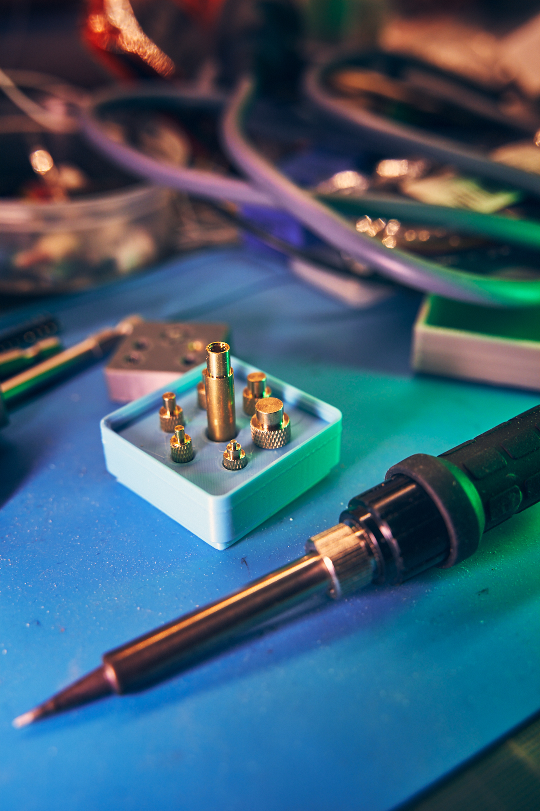 Gridfinity 1x1x2 heat set insert iron tools by ALB Workshop | Download free STL model ...