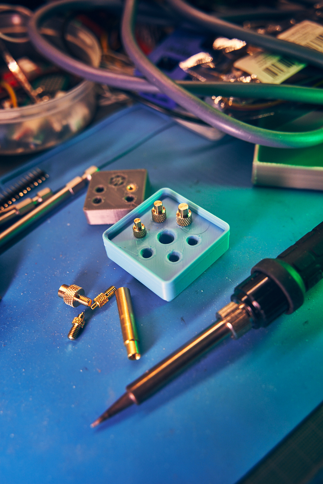 Gridfinity 1x1x2 heat set insert iron tools by ALB Workshop | Download free STL model ...