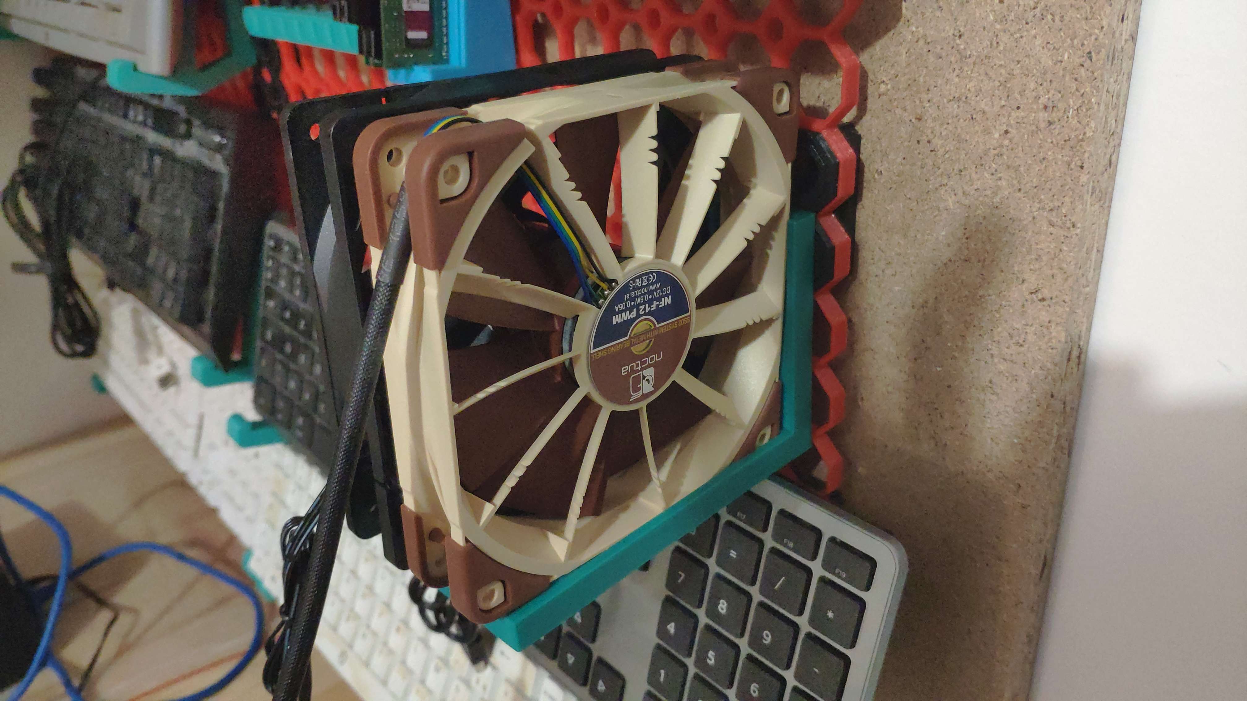 Simple 120mm Computer Fans holder for Multiboard with Tight Snaps by ...