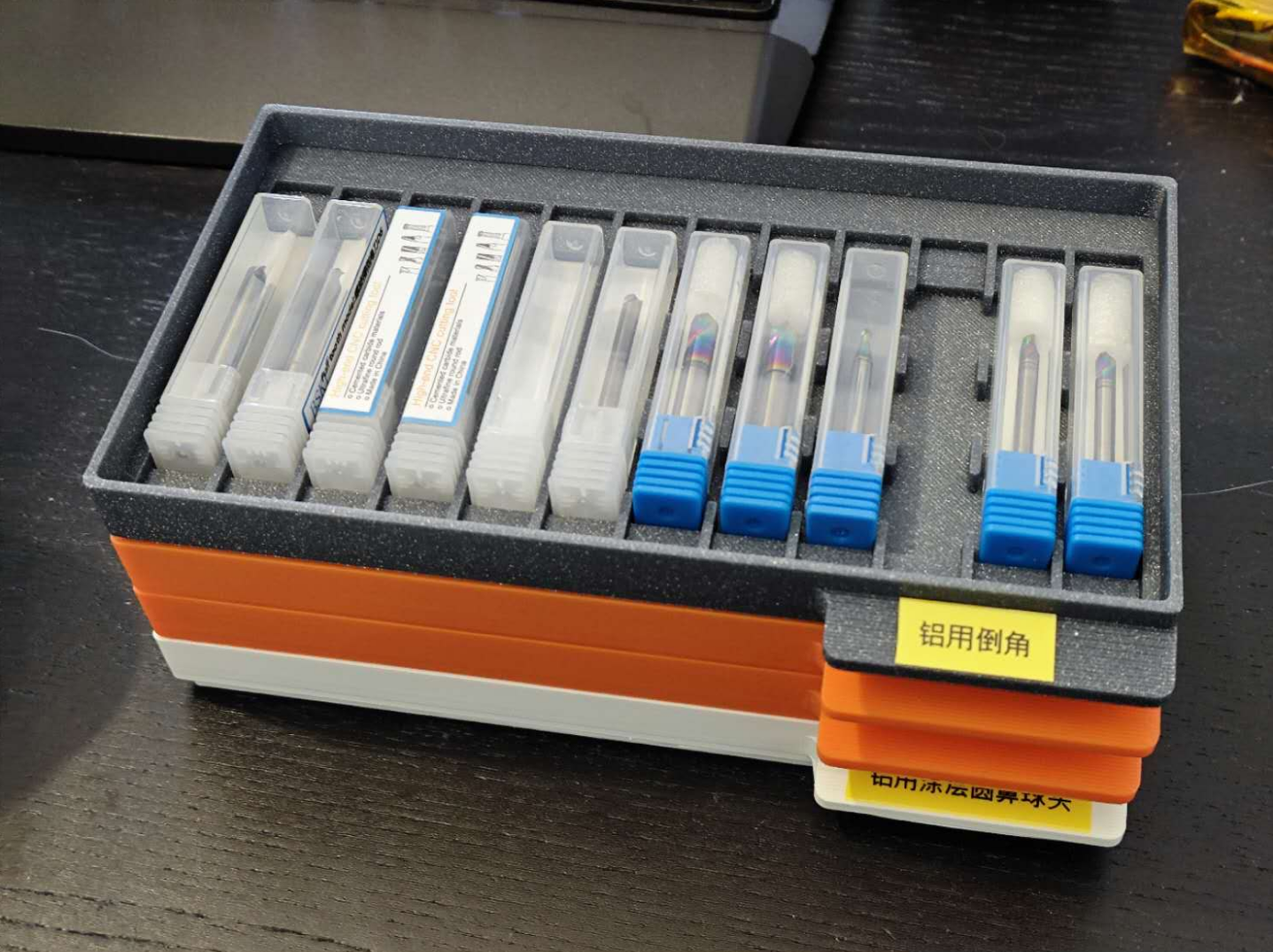 Stackable end mill tray by DreamEven | Download free STL model ...