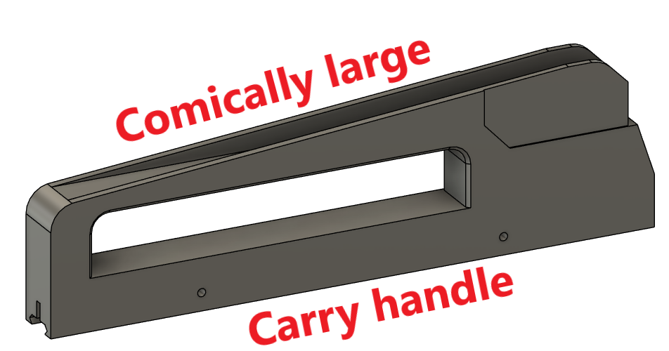 Comically large M16 carry handle by Shirley Productions | Download free ...