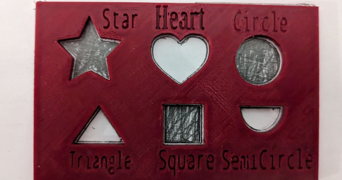 Shape Drawing Stencil by Levi D | Download free STL model | Printables.com