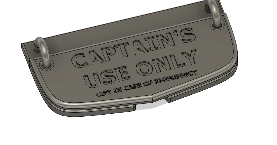 Captain's Use Boat Sign by Patthews | Download free STL model ...