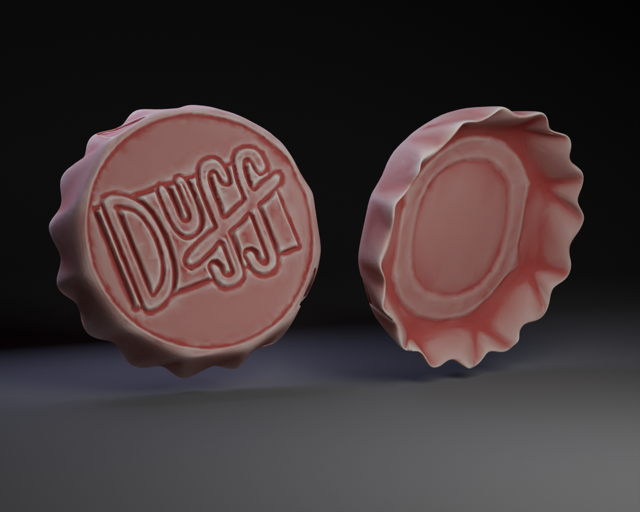 Duff Beer Cap : The Simpsons by Peter Farell | Download free STL model ...