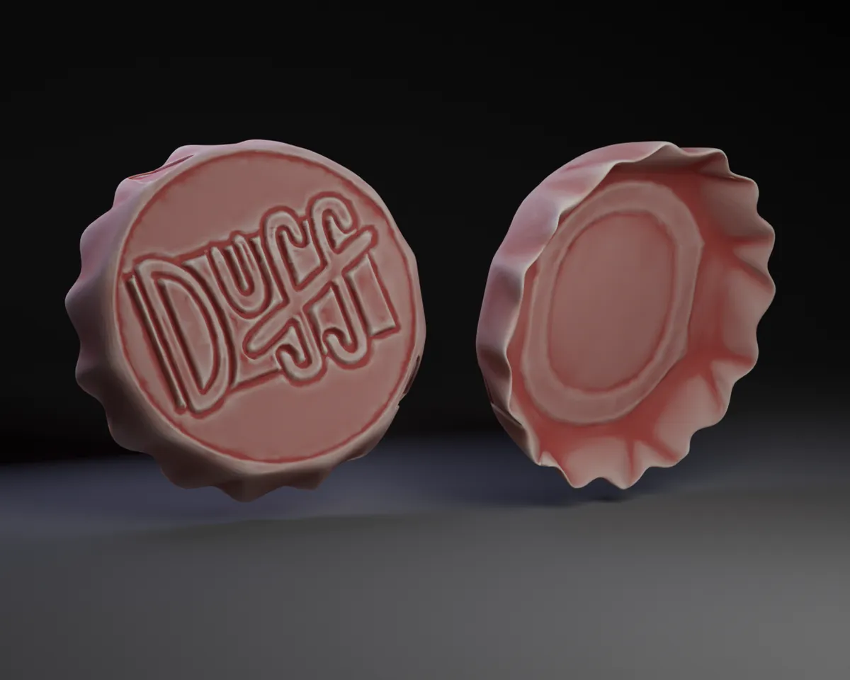 Duff Beer Cap : The Simpsons by Peter Farell | Download free STL model ...