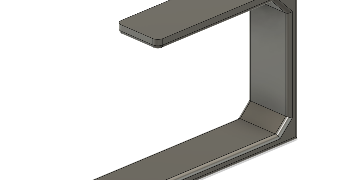Under Desk Keyboard Mount Hanger by Forrest | Download free STL model ...