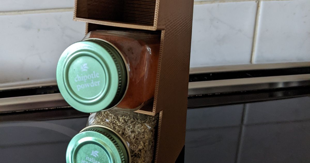 Square Spice Rack by Sneezy | Download free STL model | Printables.com