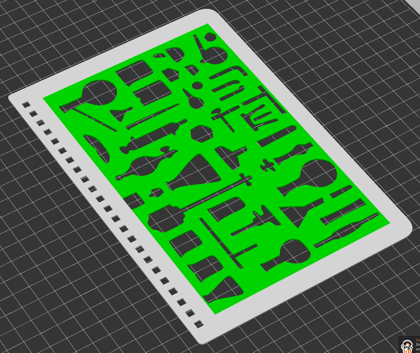 Notebook cover frame for stencils by illegible | Download free STL ...