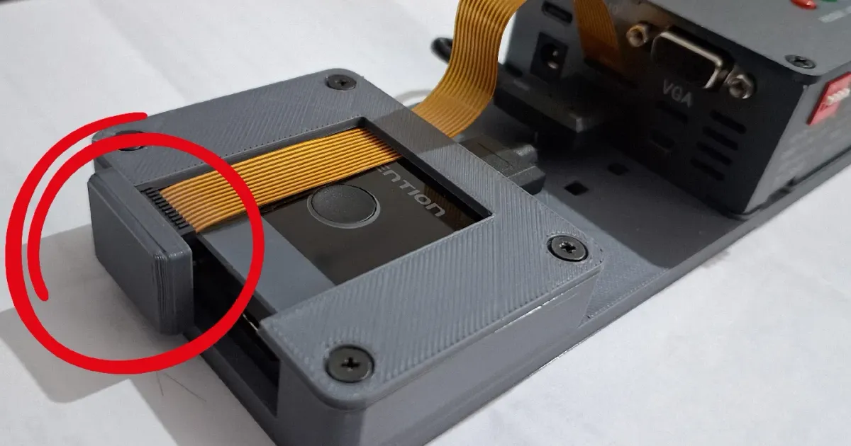 RetroCastle HDMI Ribbon Cable Covers for use with the 3D printable base ...