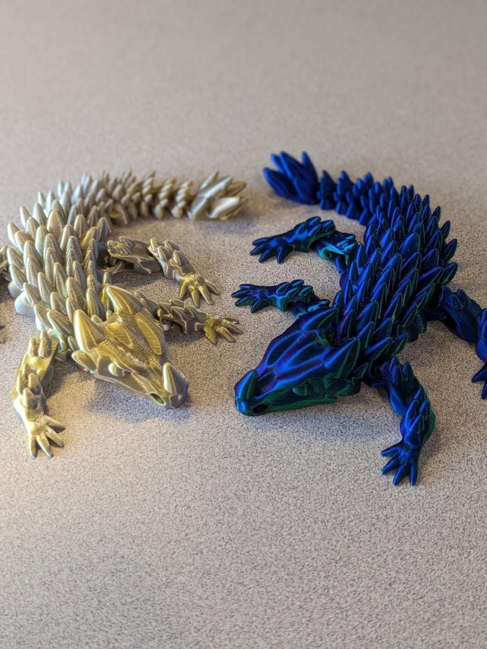 Small Baby Dragon - Articulated Dragon by Bearded Printer | Download ...