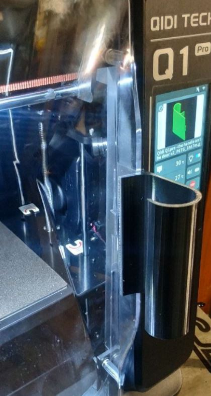 Qidi Q1pro -the handle on the door (Two options) by Hroft | Download free STL model | Printables.com