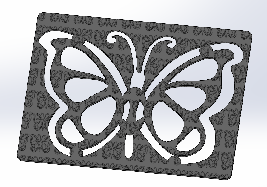 Butterfly Drawing Template by yurfeus | Download free STL model ...