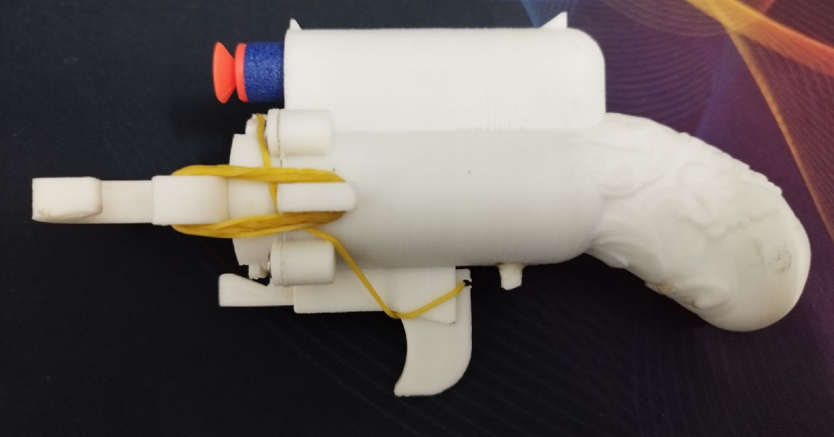 [WIP] MiniU rubber band powered nerf foam dart blaster by Tutan ...