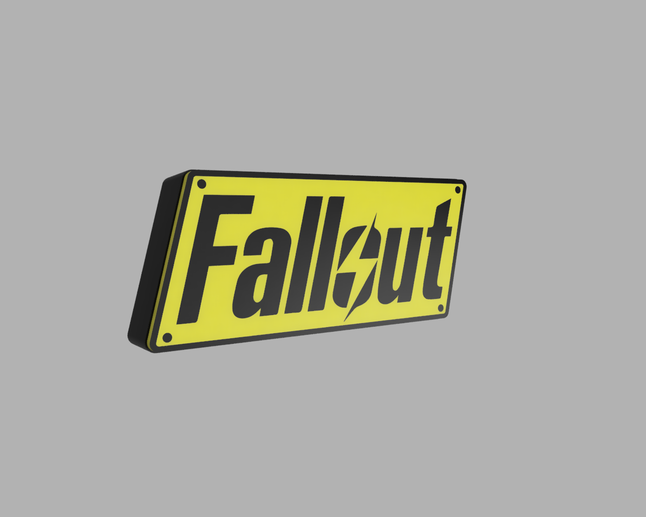 Fallout Logo Lightbox by Valda3D | Printables Store